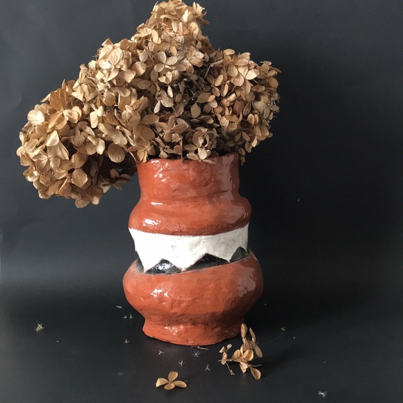Vintage | Accents | Primative Clay Handmade Pottery Vessel Vase | Poshmark